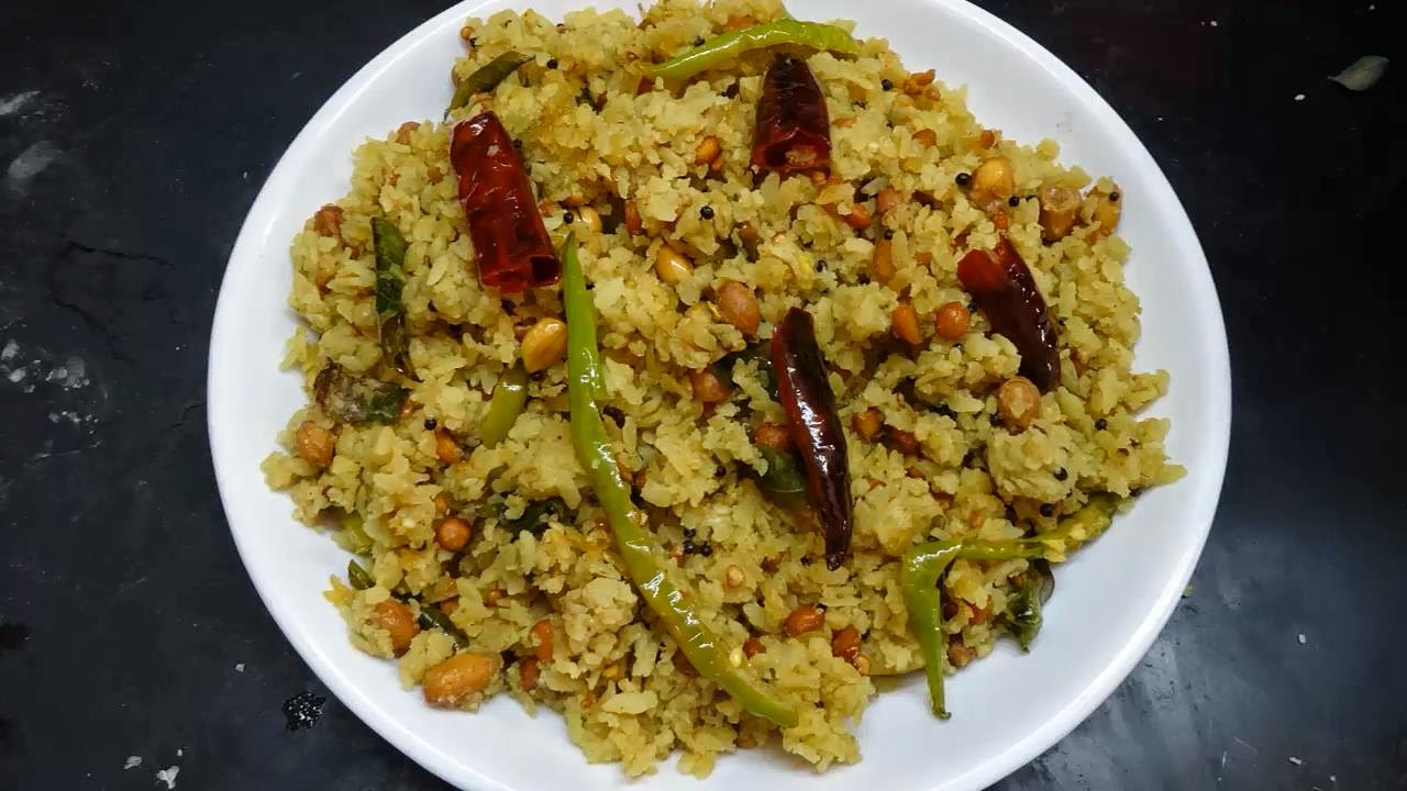 RiceFlakes Poha Pulihora Recipe Table riceflakes-poha-pulihora-recipe-table